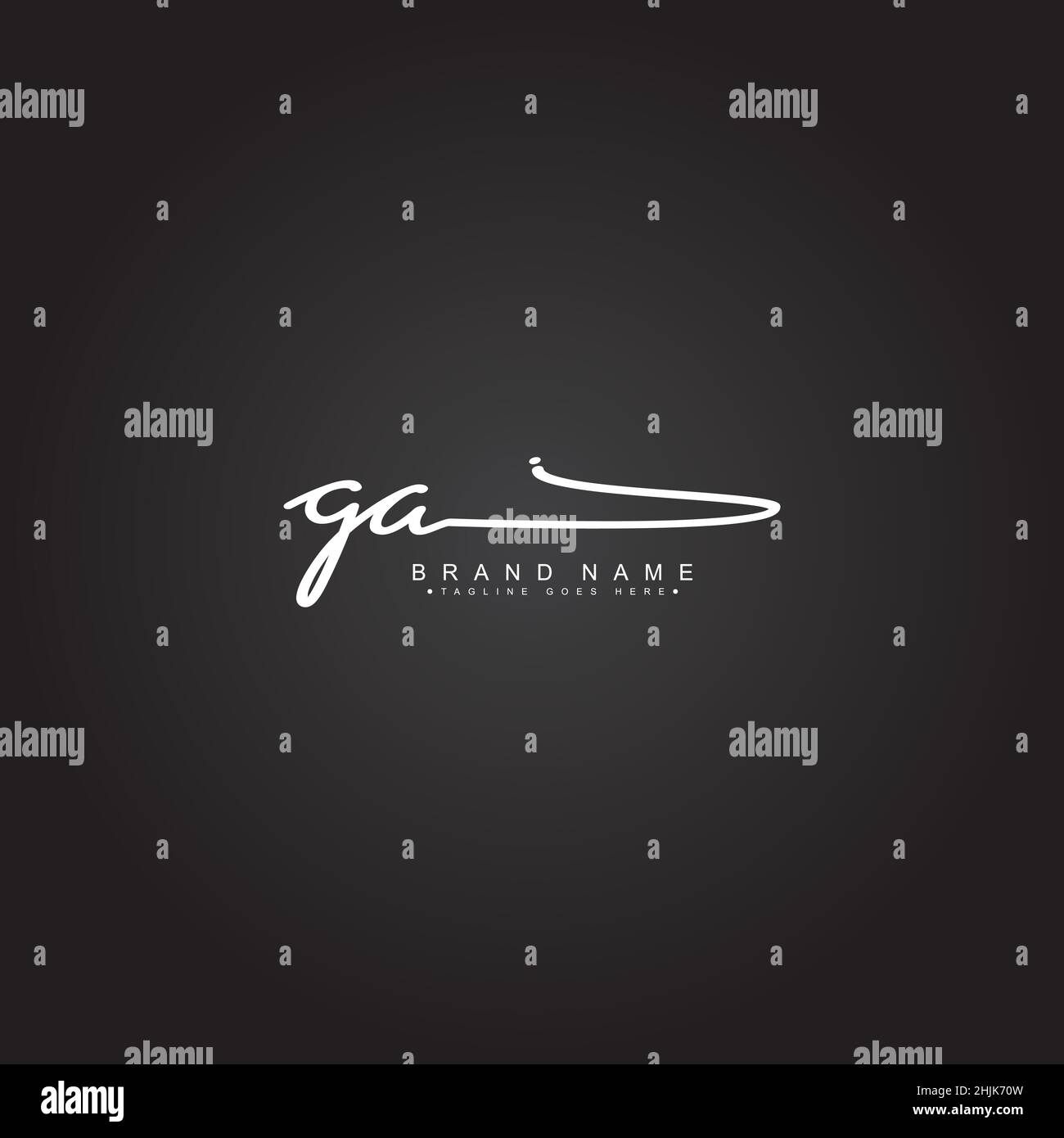 Letter ga logo hi-res stock photography and images - Alamy