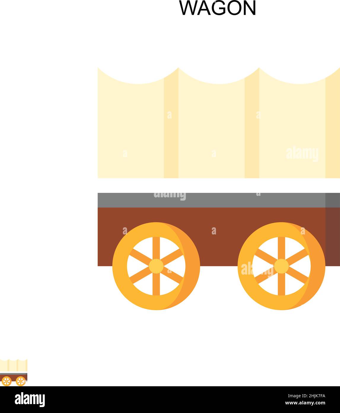 Wagon Simple vector icon. Illustration symbol design template for web mobile UI element Stock ...
