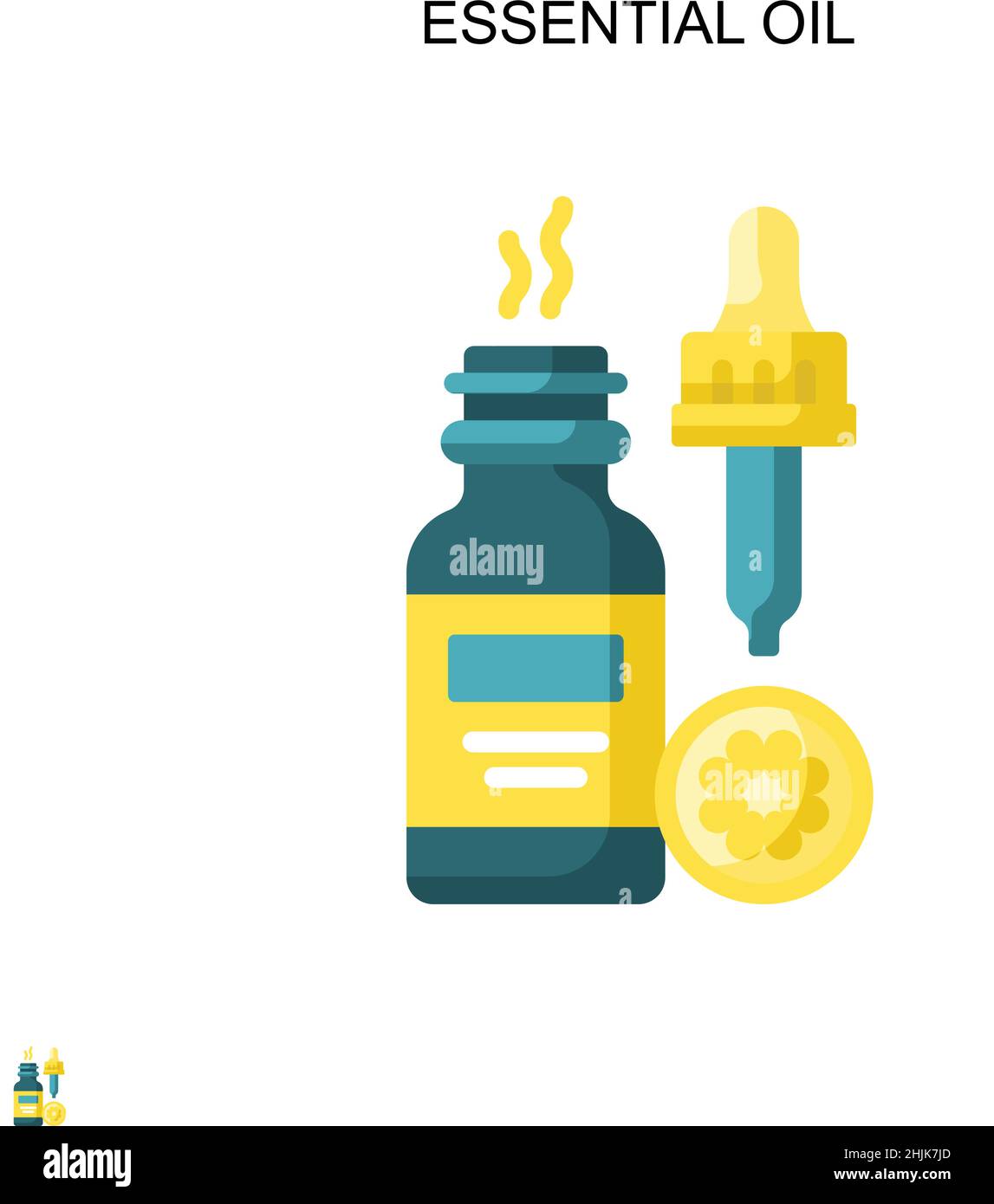 Essential oil Simple vector icon. Illustration symbol design template ...