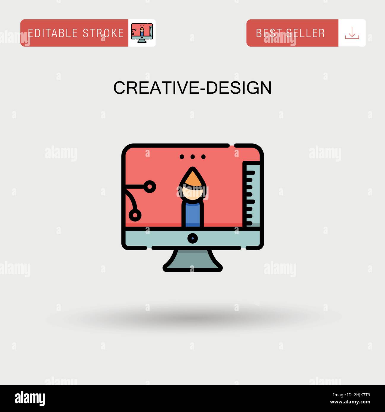 Creative-design Simple vector icon Stock Vector Image & Art - Alamy