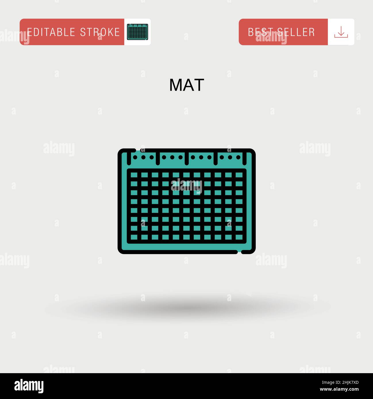 Mat Simple vector icon Stock Vector Image & Art - Alamy