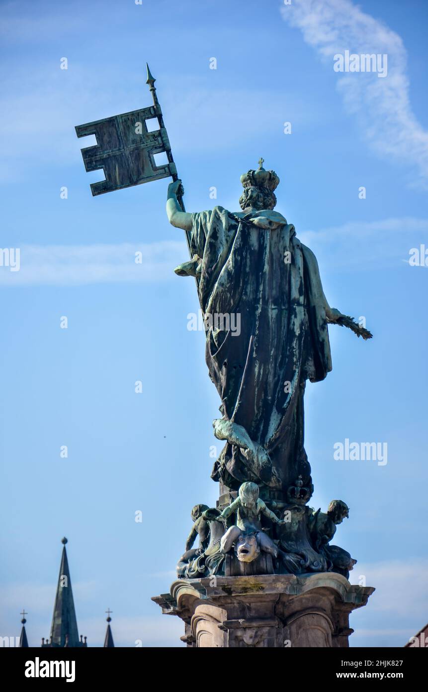 Old statue in historical Unesco building in Germany Stock Photo - Alamy