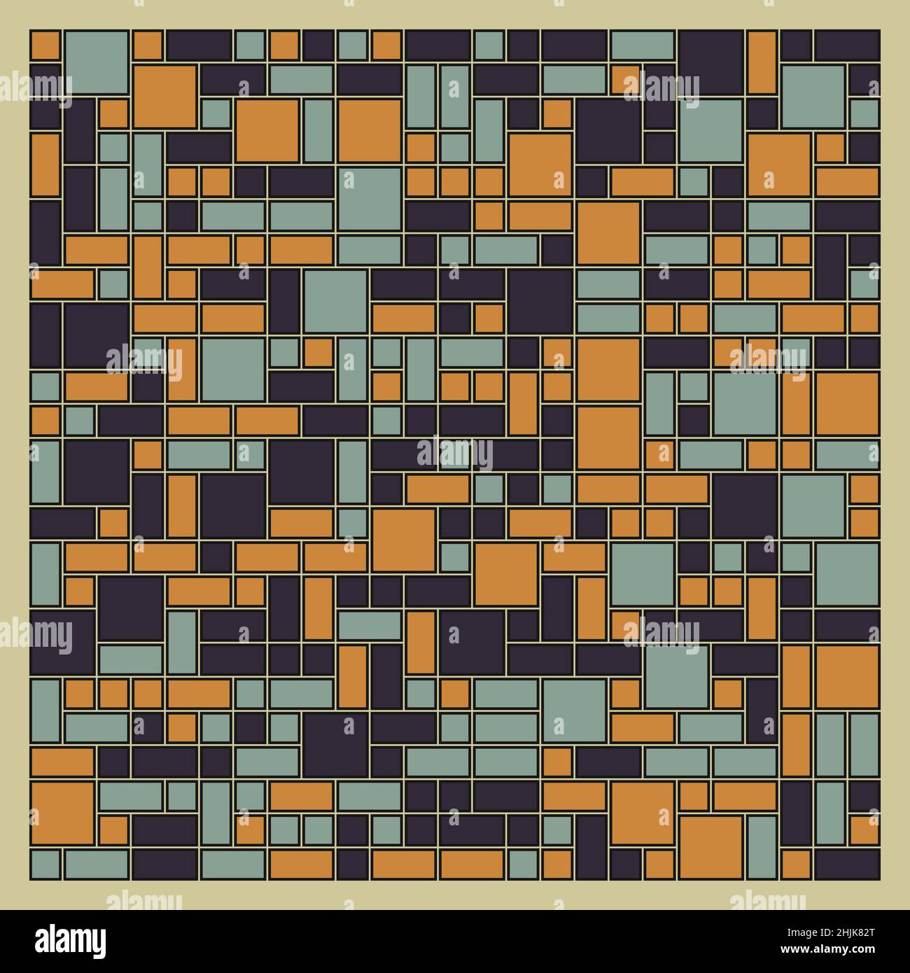 Abstract Offset Quads generative art background art illustration Stock ...