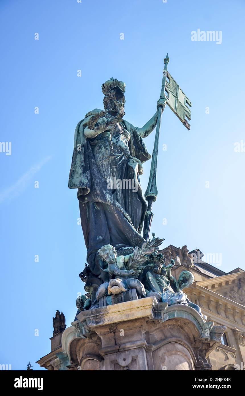 Old statue in historical Unesco building in Germany Stock Photo - Alamy