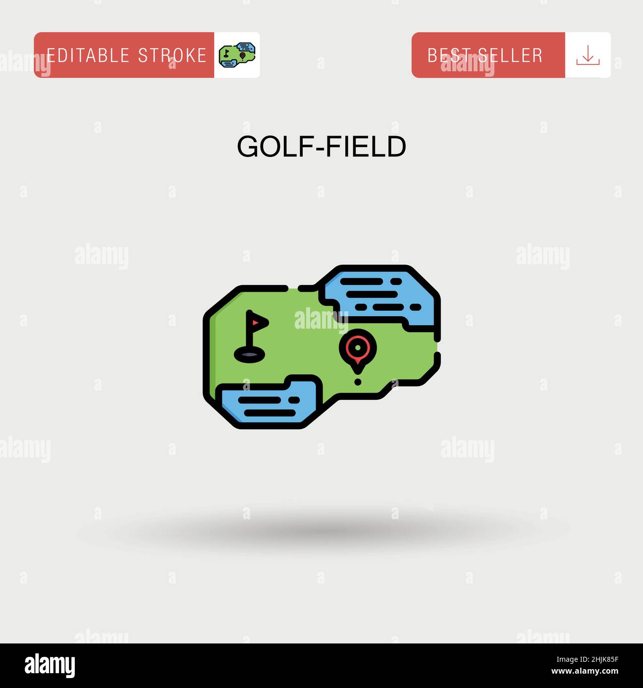 Golf view Stock Vector Images - Alamy