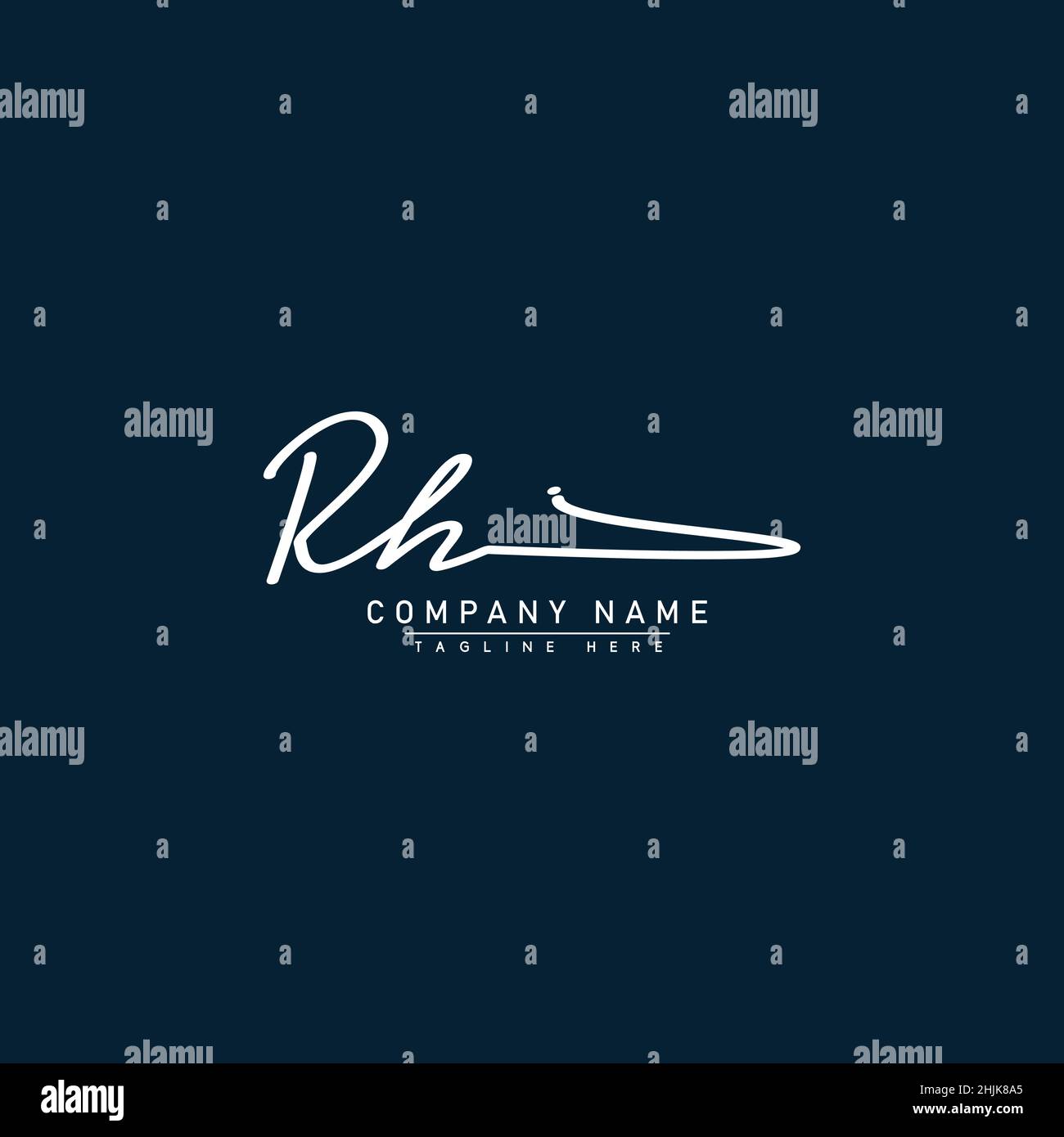 Rh initials logo hi-res stock photography and images - Alamy