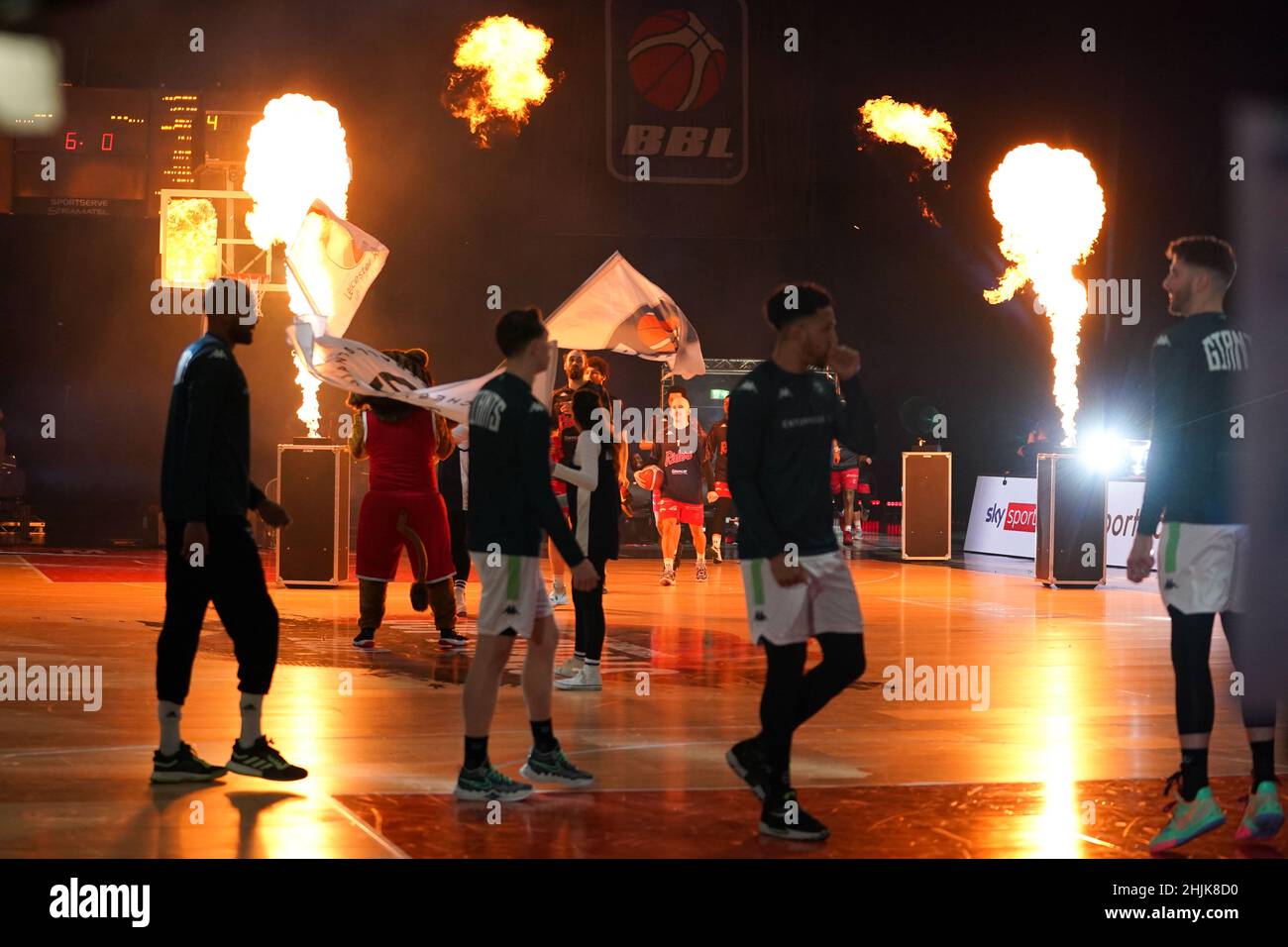 The Leicester Riders arrive ahead of the BBL Cup final at the Utilita ...