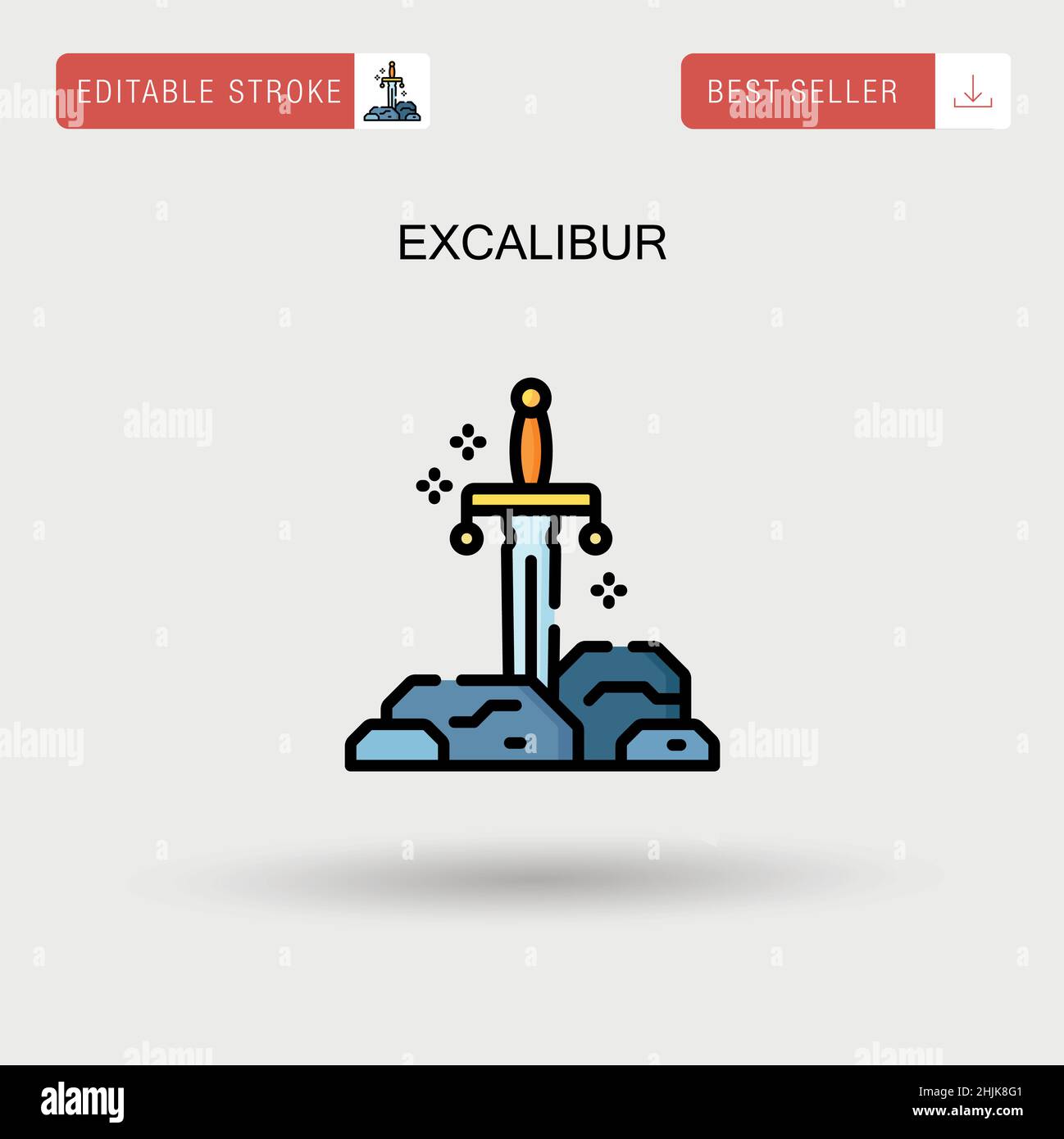 Excalibur Stock Vector Images - Alamy