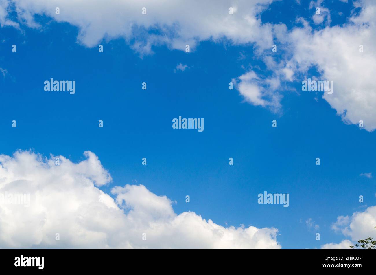 Beautiful blue spring sky with white clouds Stock Photo - Alamy