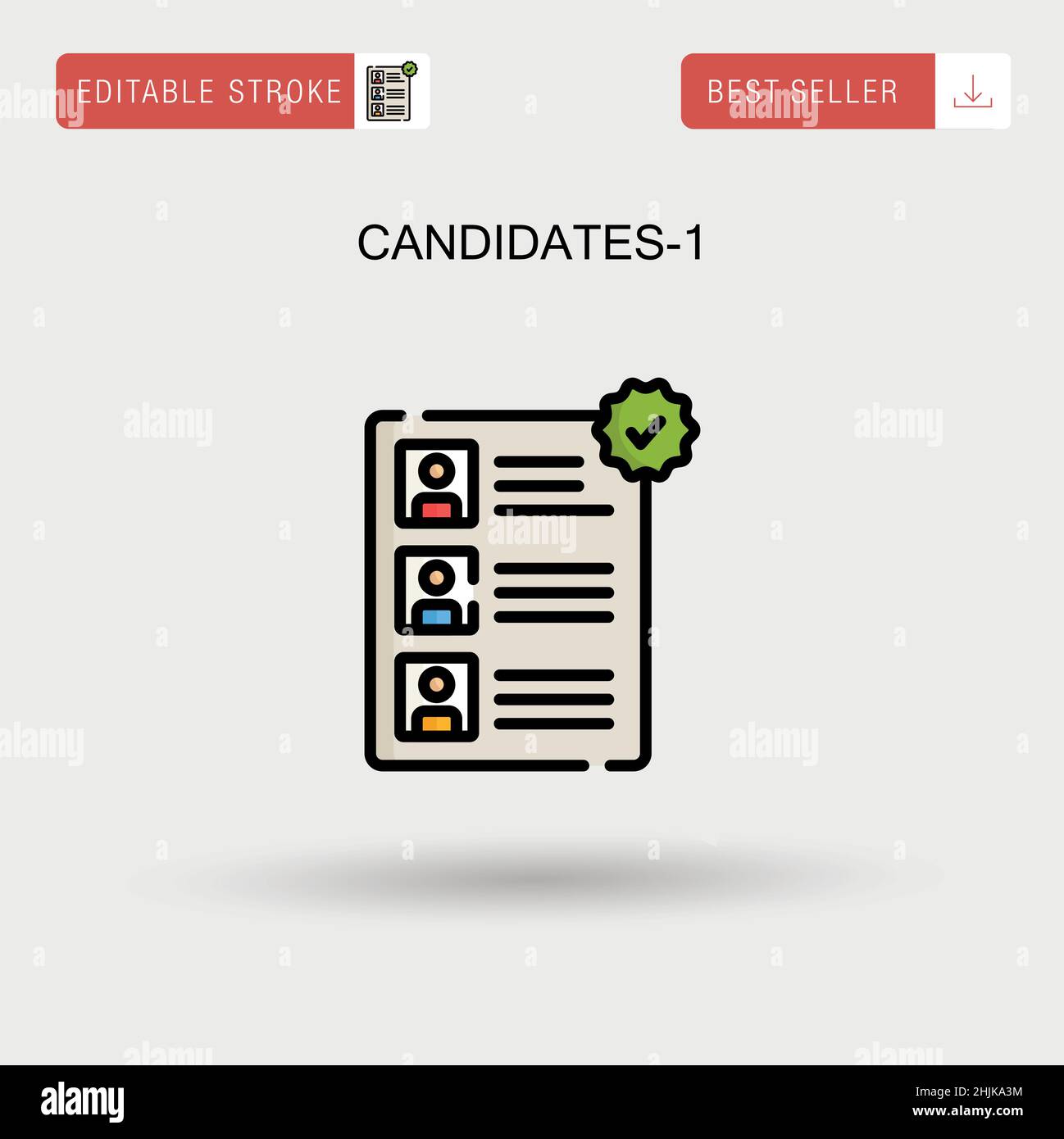 Candidates-1 Simple vector icon Stock Vector Image & Art - Alamy