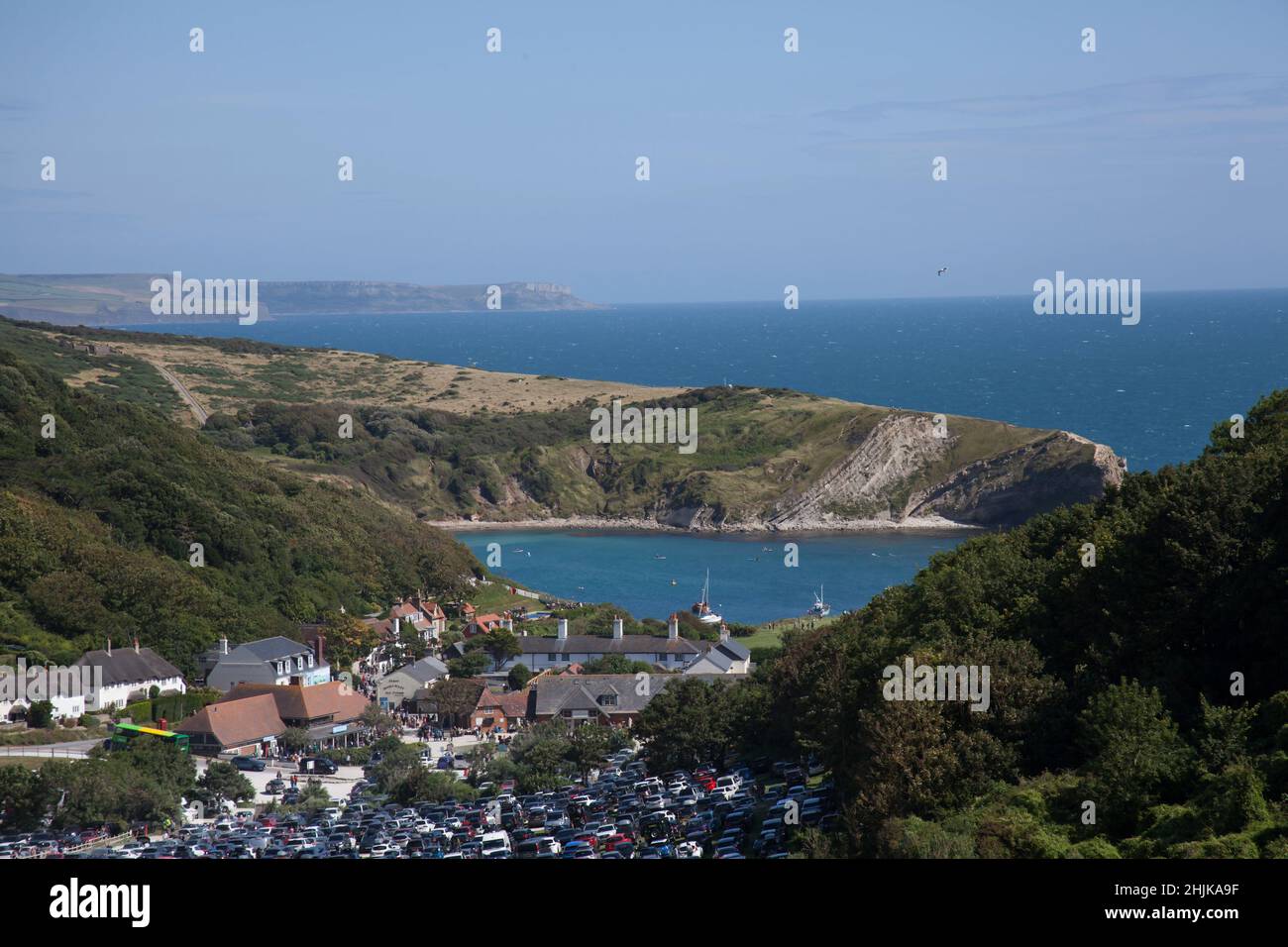 Views of Hambury Footpath at Lulworth Cove, Dorset in the UK Stock ...