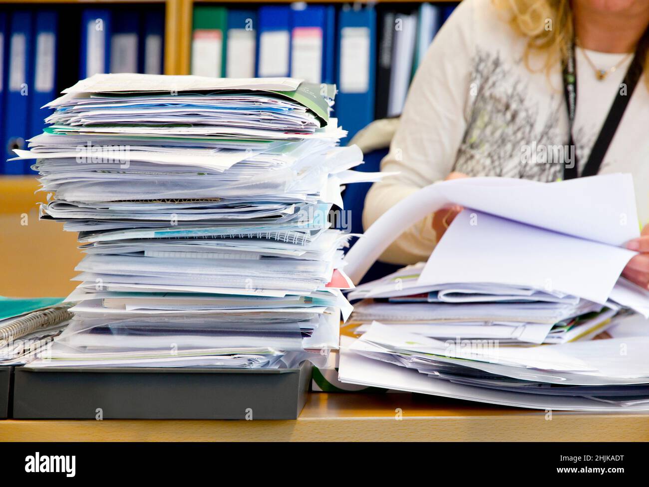 Piles of paper. Keywords: Huge in documentation job publications ...