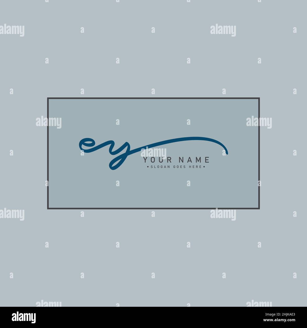 Initial Letter EY Logo - Hand Drawn Signature Style Logo - Simple ...