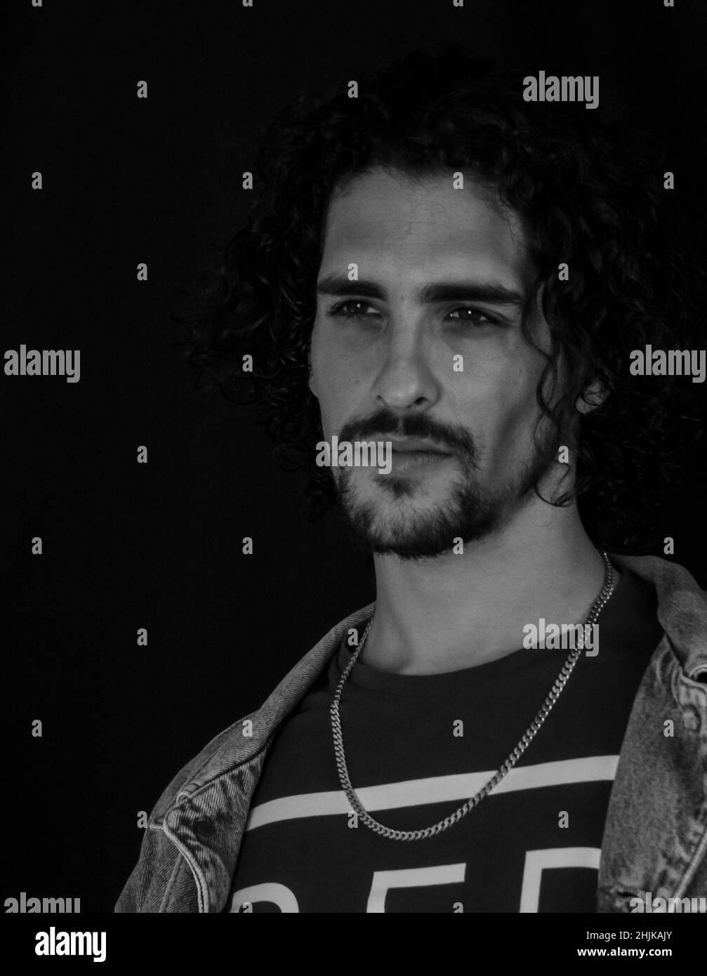 Single handsome Black and White Stock Photos & Images - Alamy