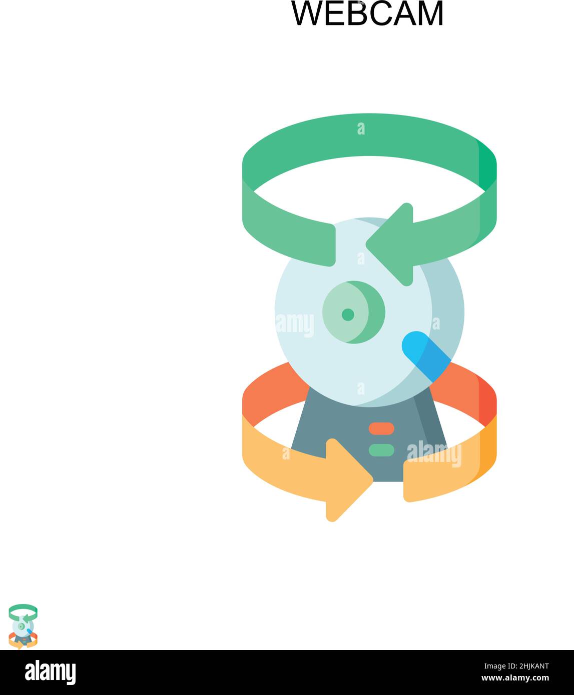 Webcam Simple vector icon. Illustration symbol design template for web ...