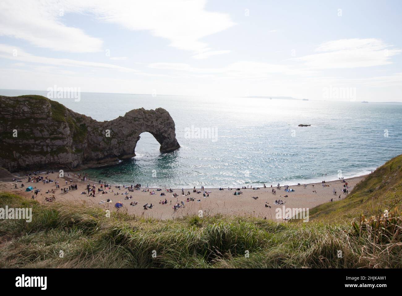 Durdle Door Beach in Dorset in the UK Stock Photo - Alamy