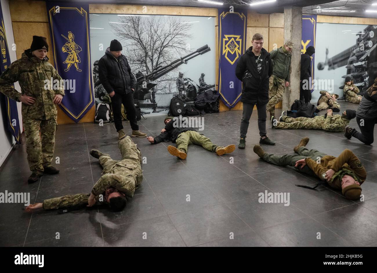 Ukrainian national guard azov battalion hi-res stock photography and ...