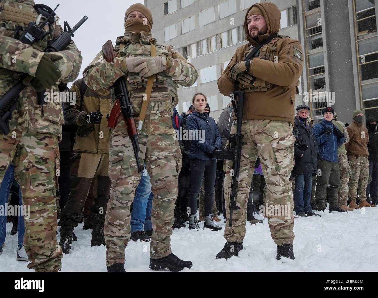 Ukrainian national guard azov battalion hi-res stock photography and ...