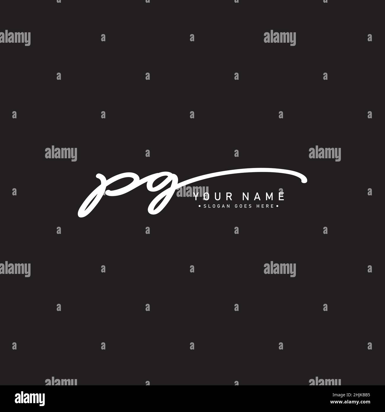 Letter pg logo hi-res stock photography and images - Alamy