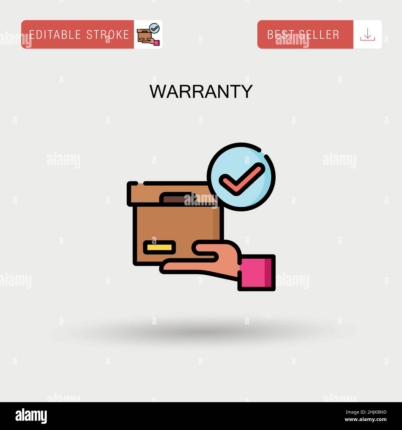 Warranty icon design badge Stock Vector Images - Alamy