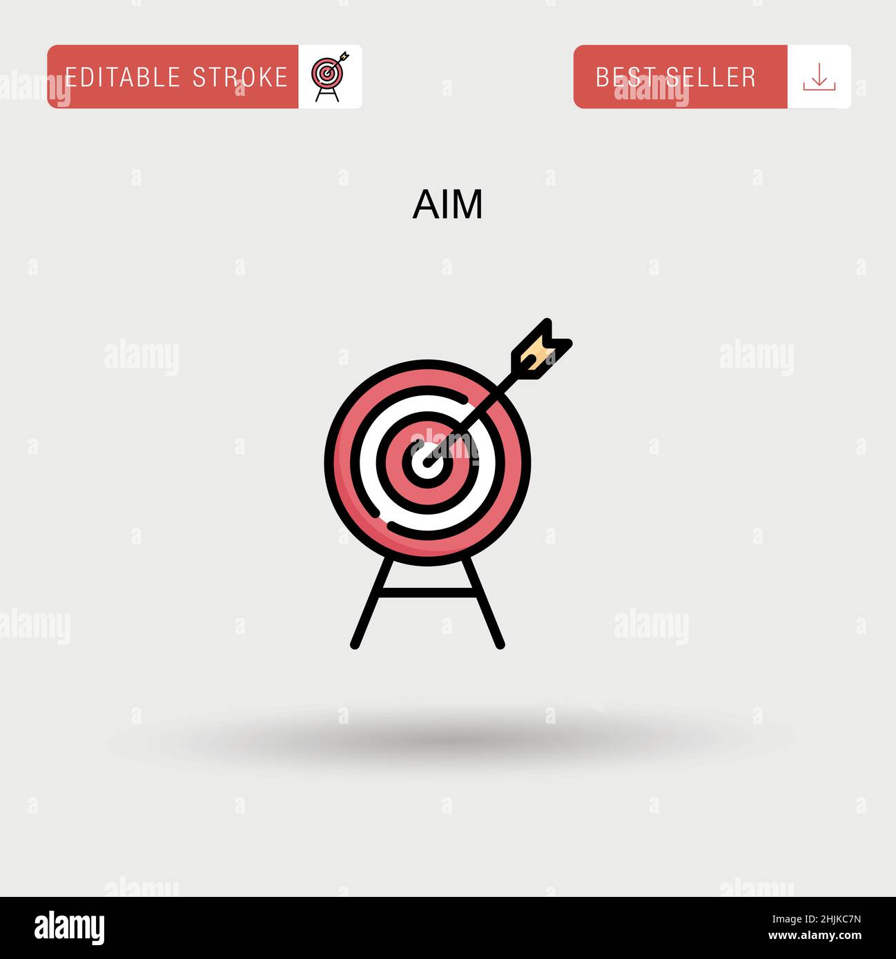 Competition goal aim success Stock Vector Images - Alamy