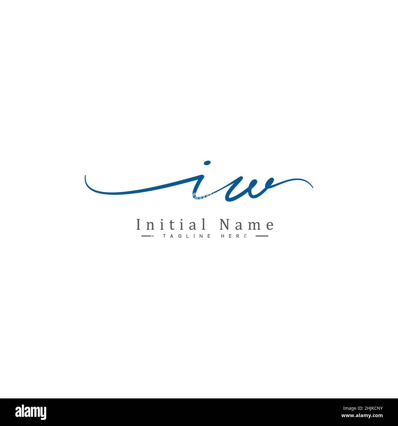 Iw signature Stock Vector Images - Alamy