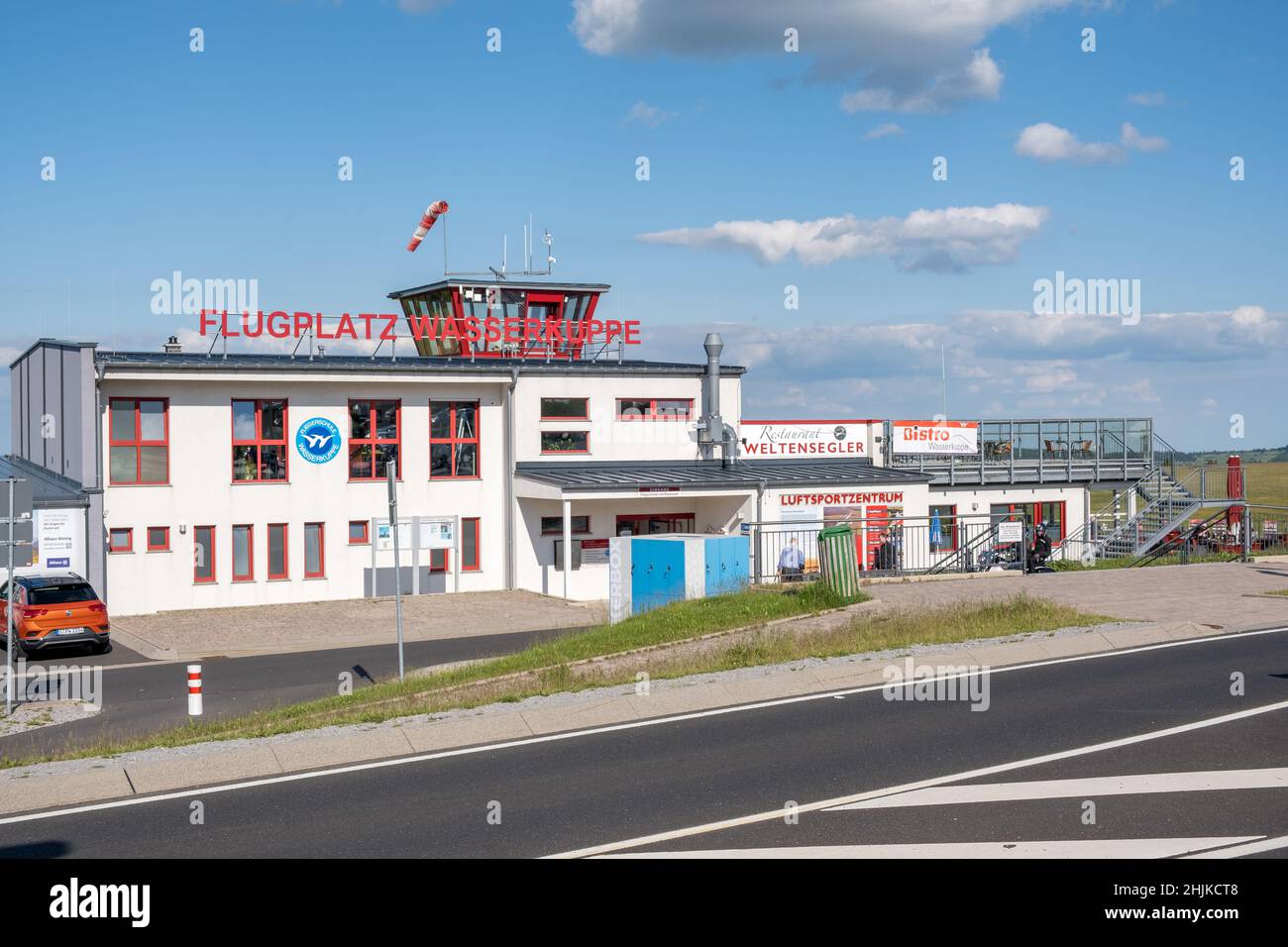 The famous Wasserkuppe airfield and the Mountain of Aviators in the ...