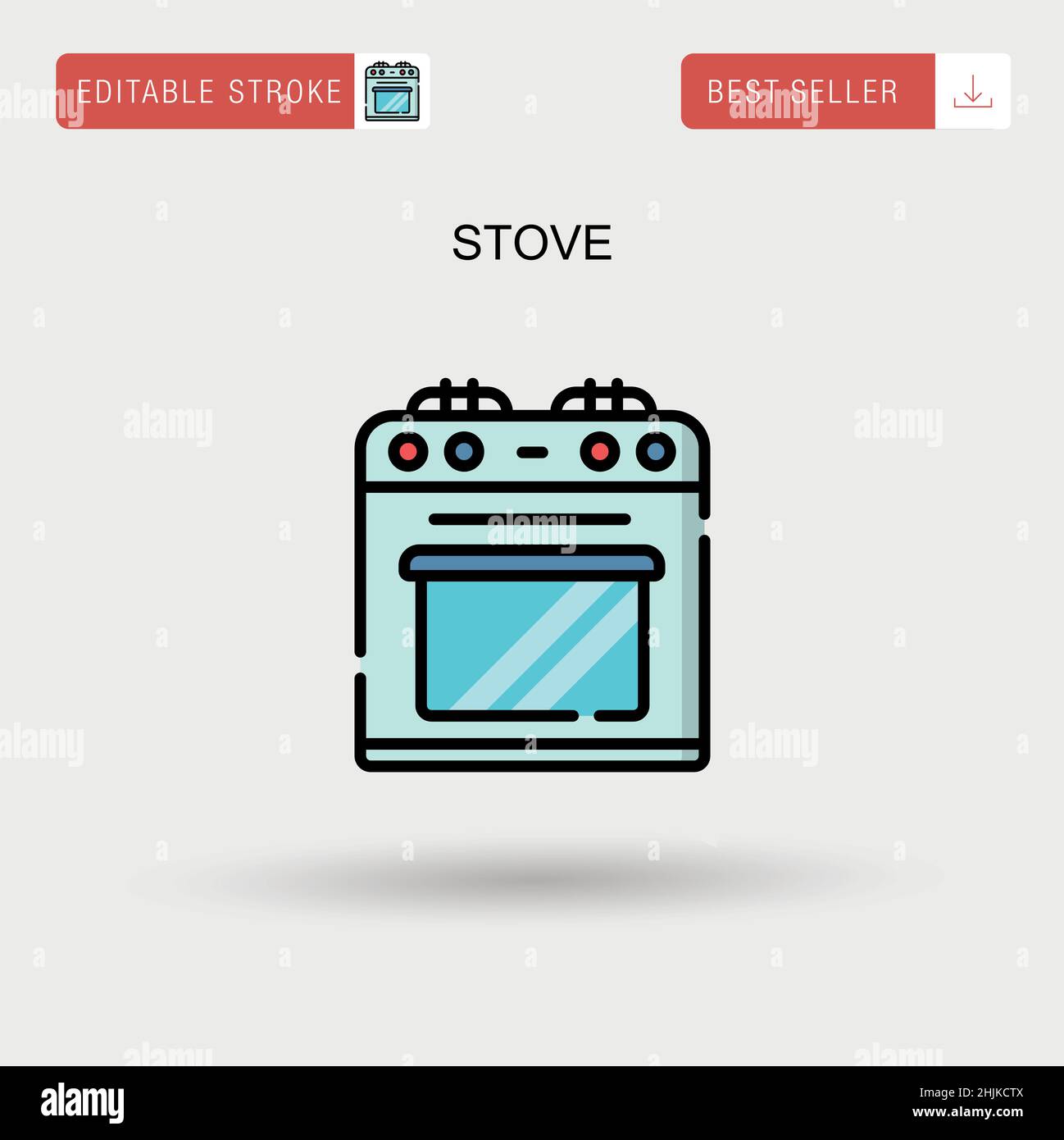 Heat gas stove icon hi-res stock photography and images - Alamy