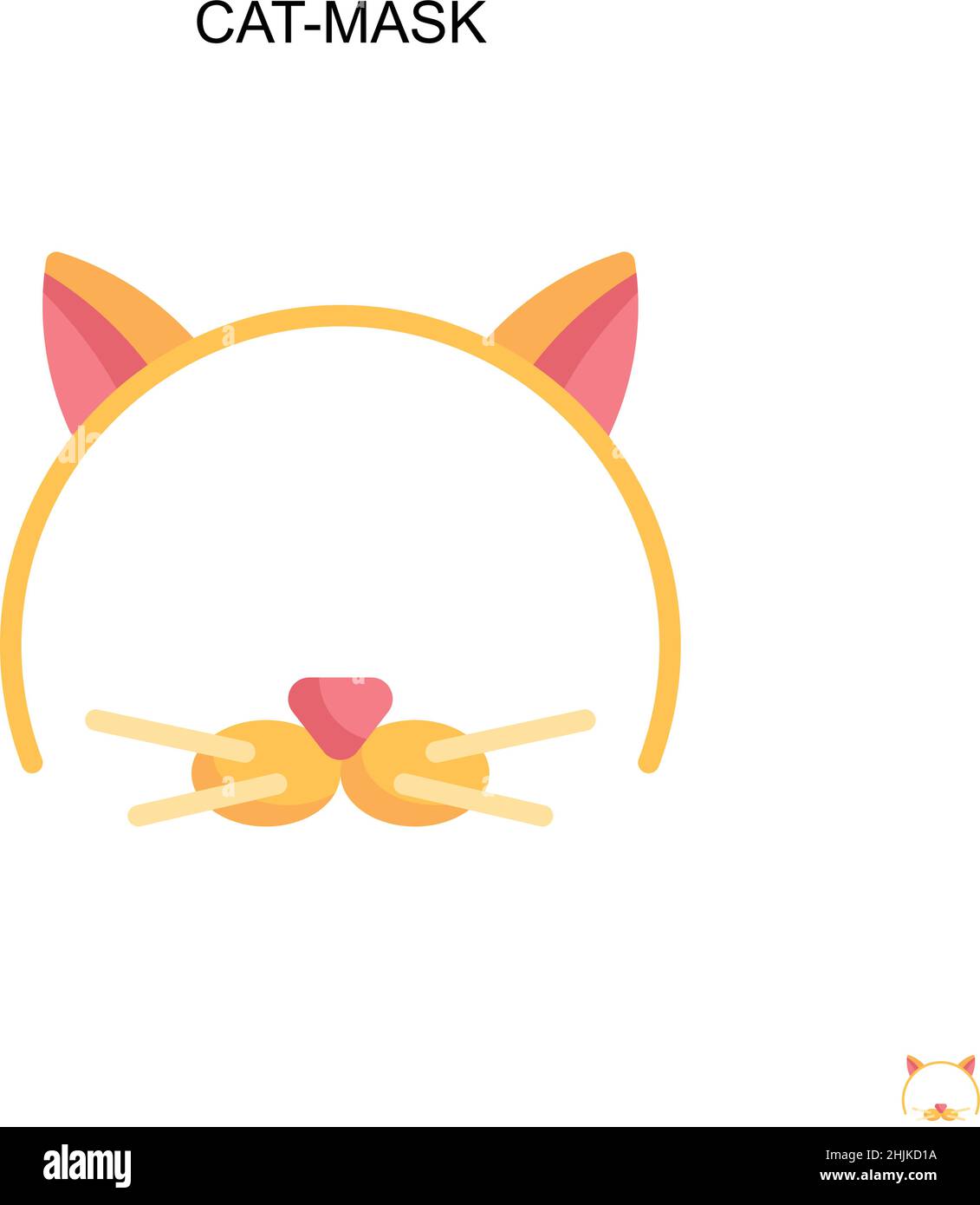 Black cat wearing mask Stock Vector Images - Alamy