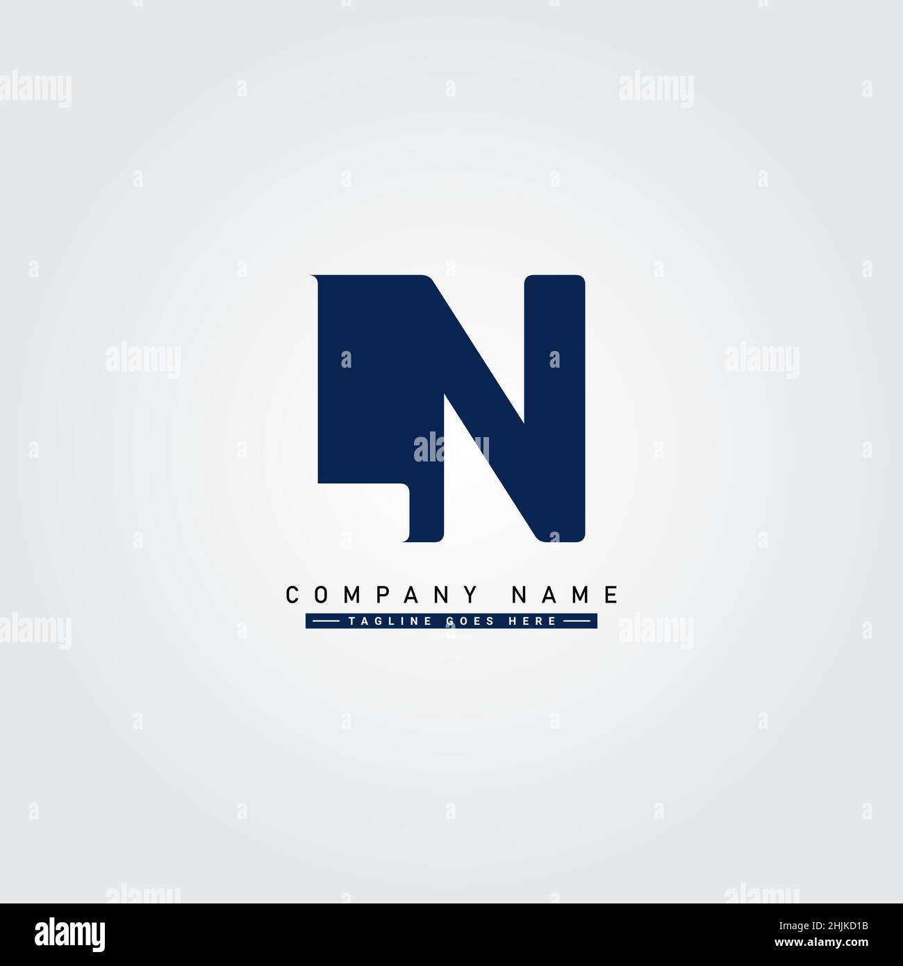 Minimal Business logo for Alphabet LN - Initial Letter L and N Logo ...
