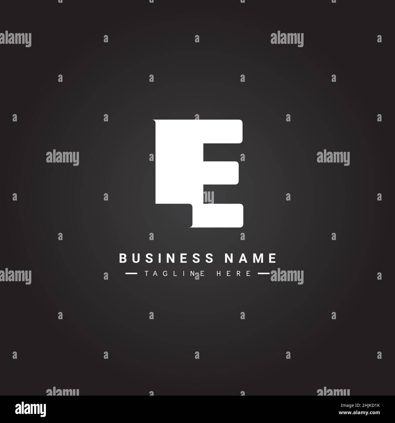 Simple Business Logo for Initial Letter LE - Alphabet Logo - Monogram ...