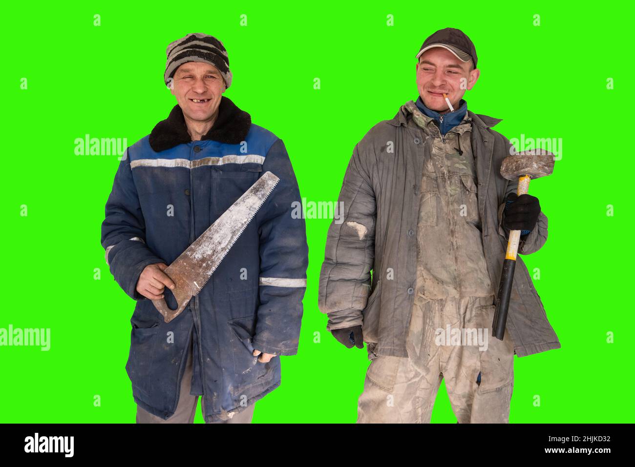 Isolated chroma key workers hi-res stock photography and images - Alamy