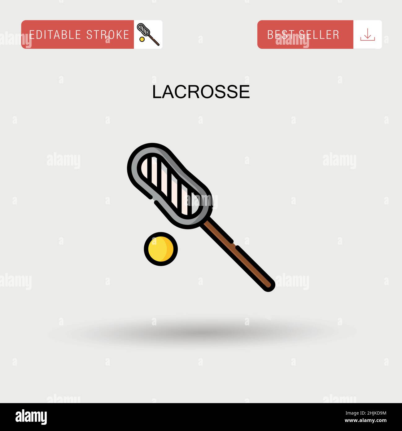 Lacrosse Simple vector icon Stock Vector Image & Art - Alamy