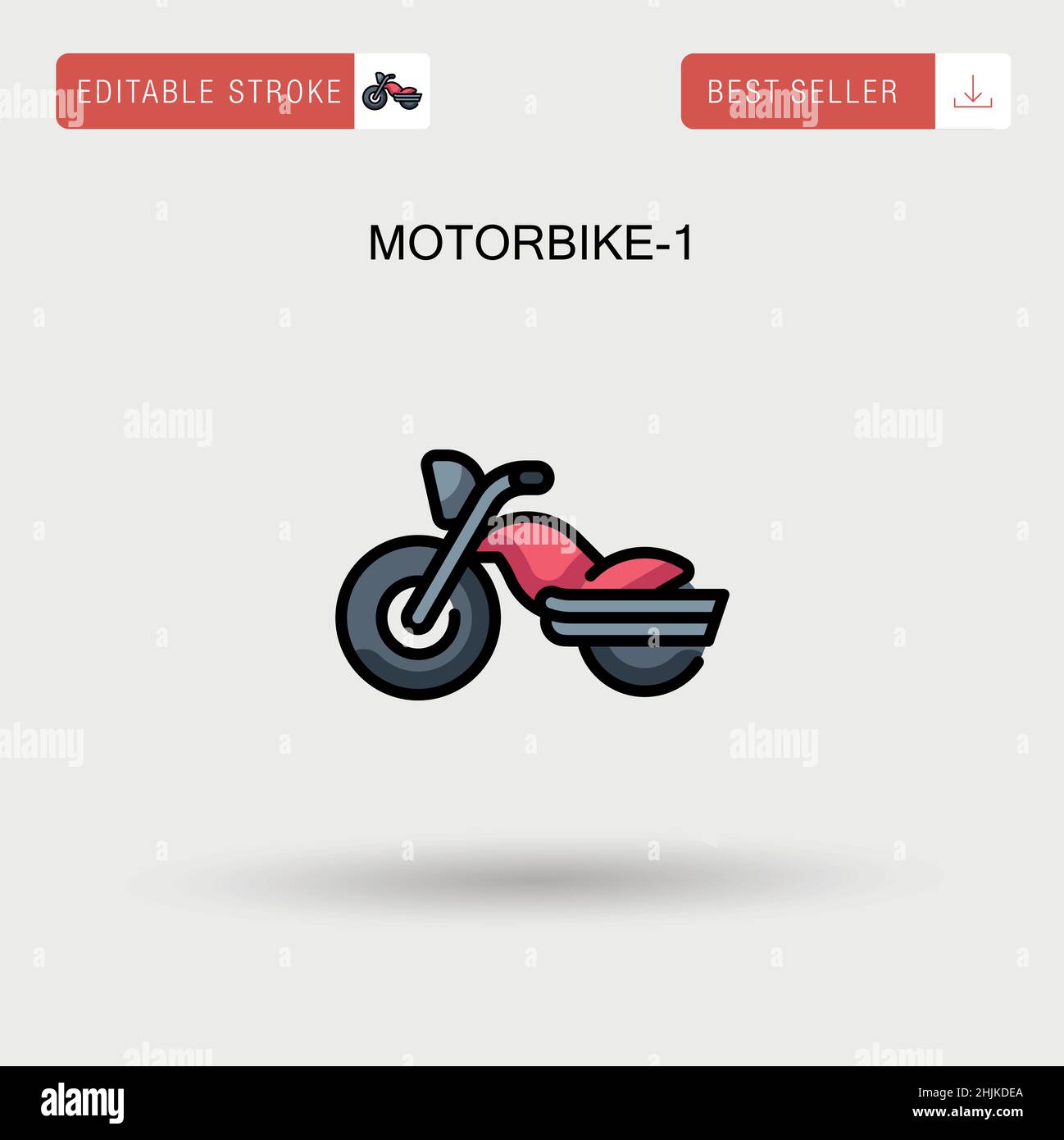 Motorbike-1 Simple vector icon Stock Vector Image & Art - Alamy