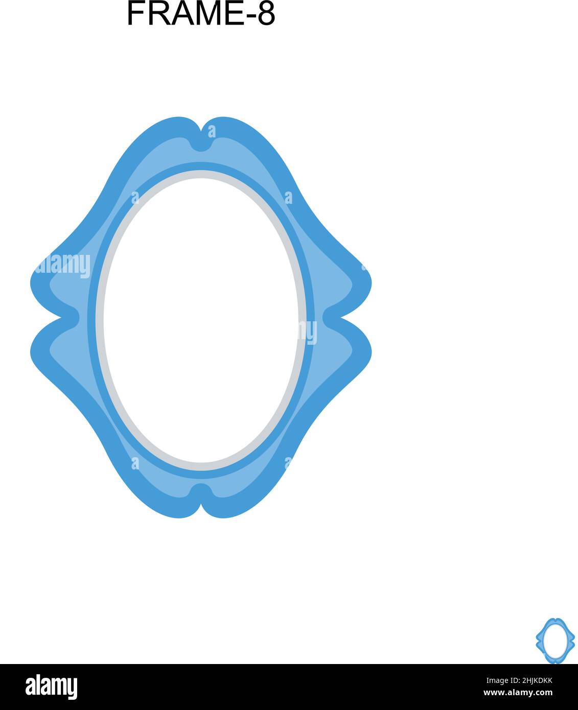 Frame-8 Simple vector icon. Illustration symbol design template for web ...