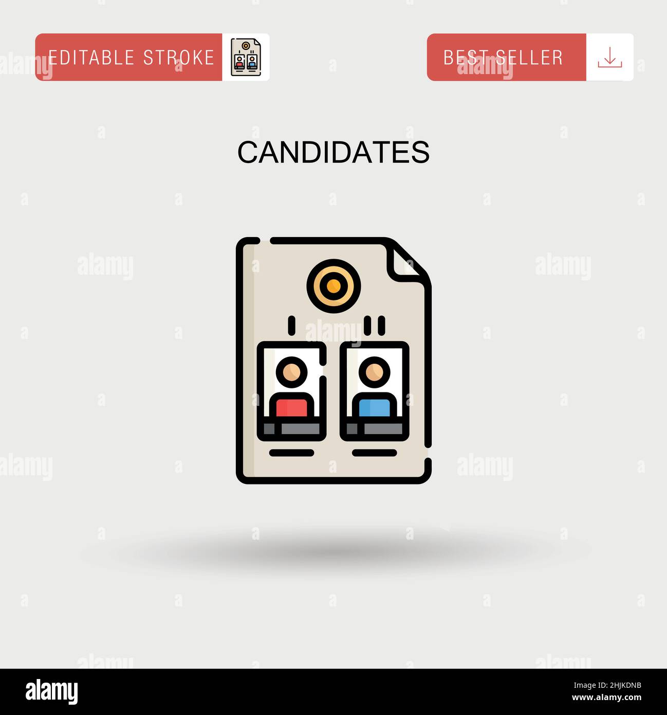 Candidates Simple vector icon Stock Vector Image & Art - Alamy