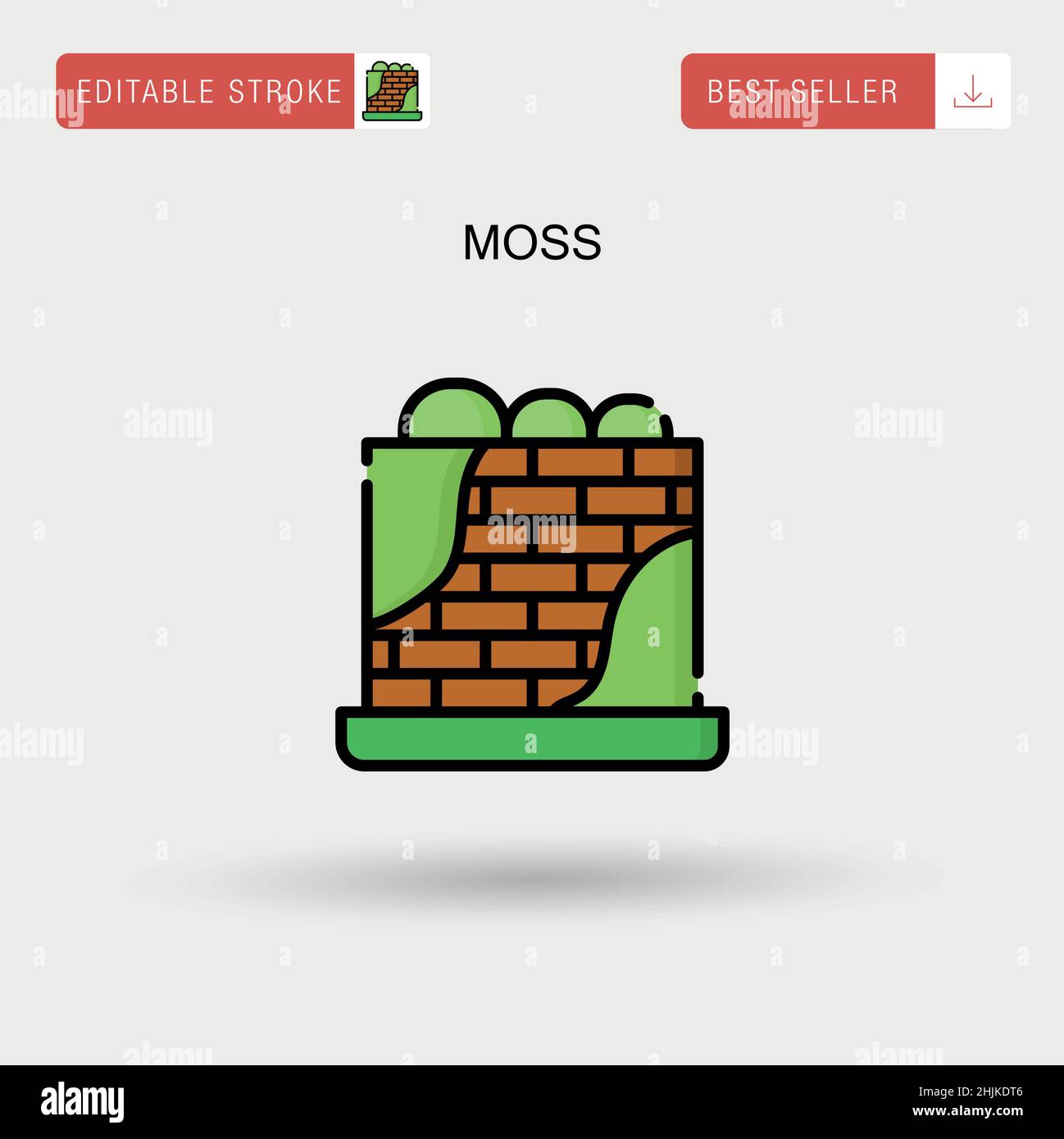 Moss Simple vector icon Stock Vector Image & Art - Alamy