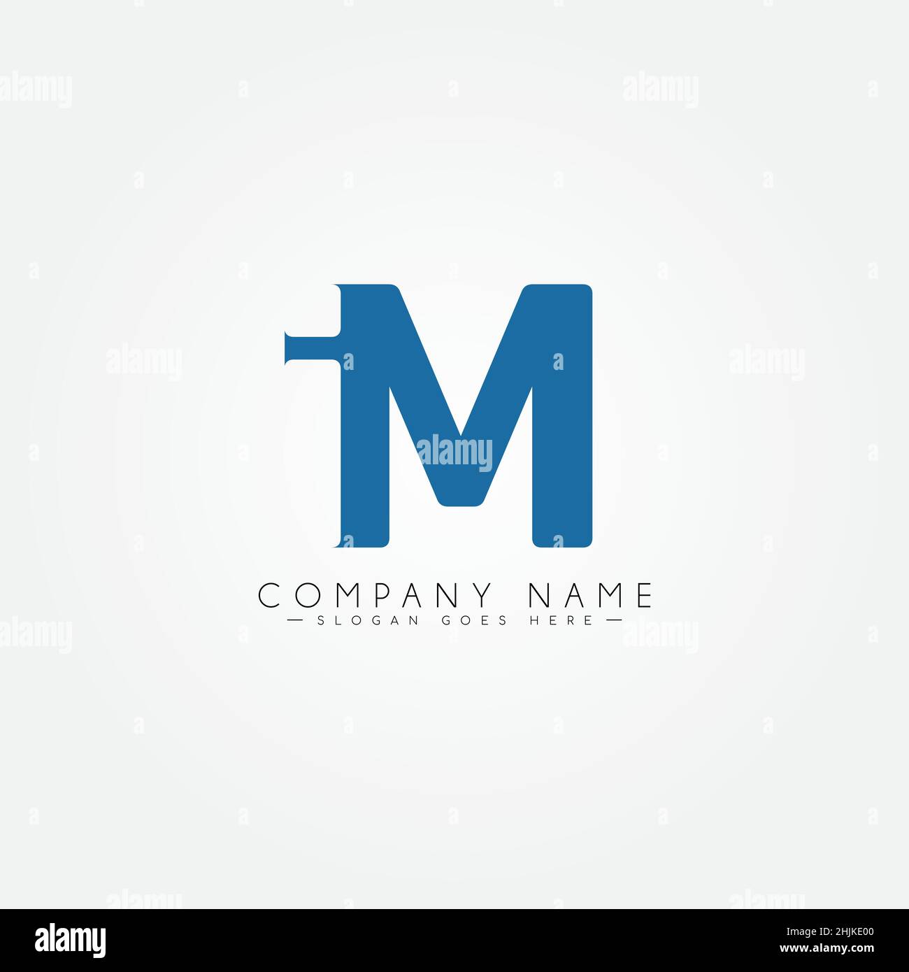 Initial Letter IM Logo - Simple Business Logo for Alphabet I and M ...