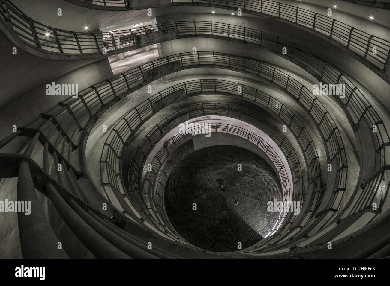 interior of a modern parking garage Stock Photo - Alamy