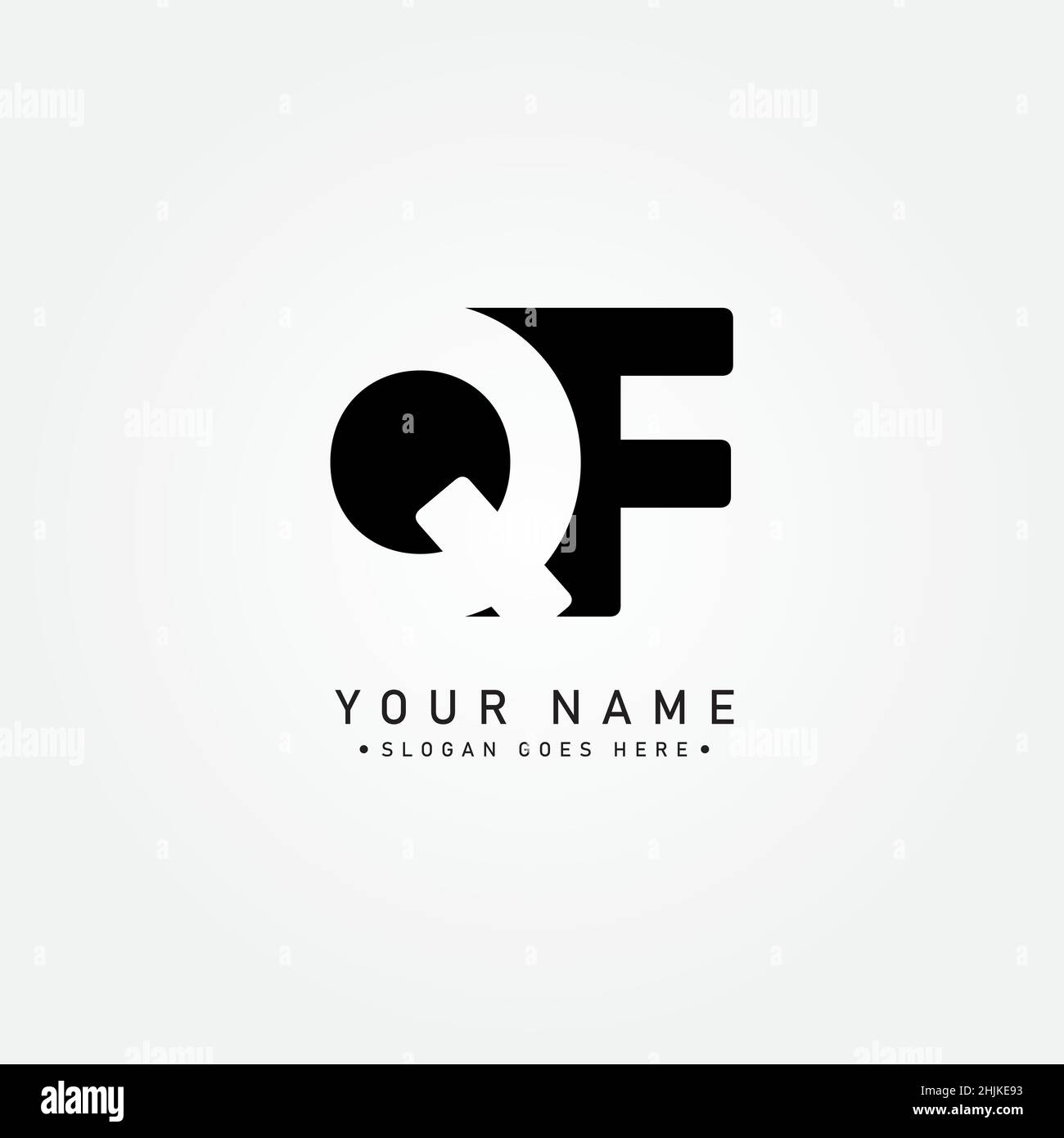 Qf initials logo hi-res stock photography and images - Alamy