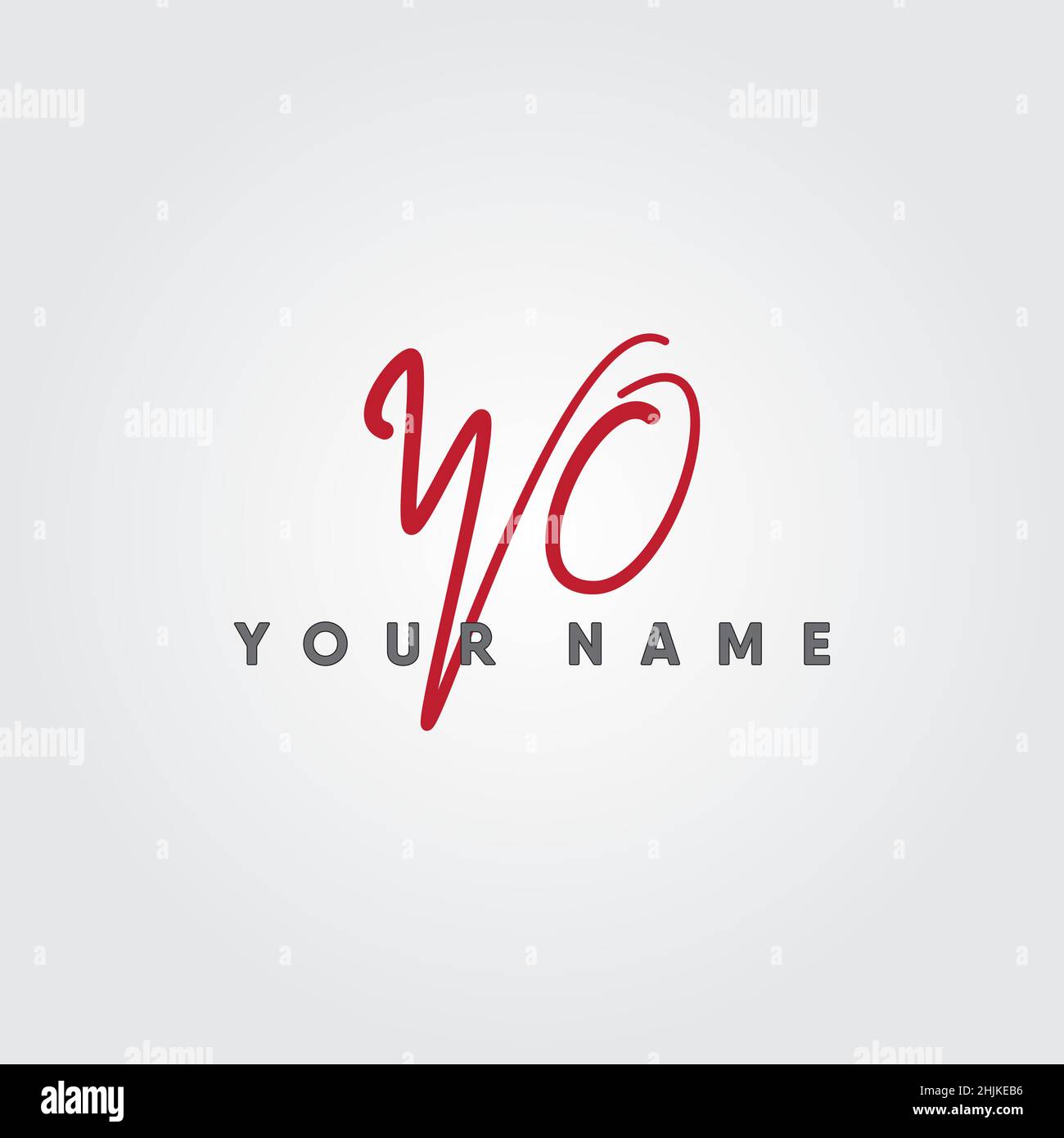 Initial Letter WO Logo - Handwritten Signature Logo - Simple Vector ...