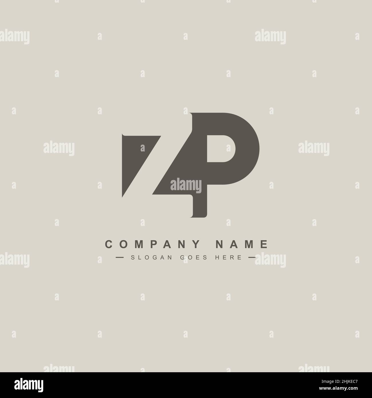 Minimal Business logo for Alphabet ZP - Initial Letter Z and P Logo ...