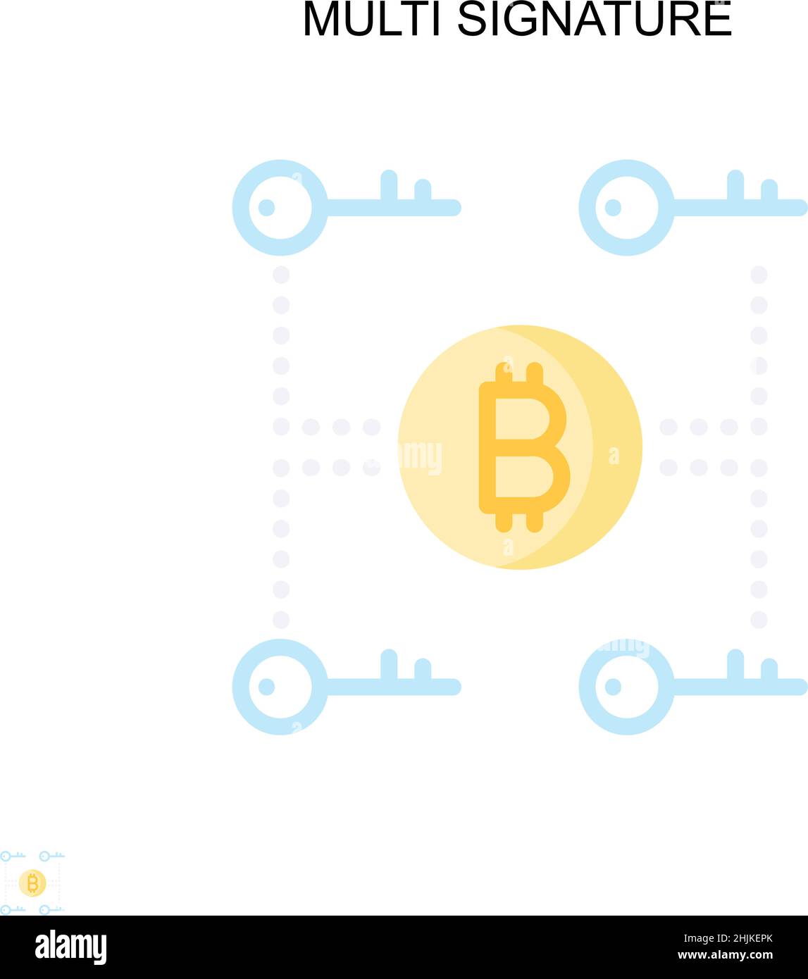 Multi signature Simple vector icon. Illustration symbol design template ...