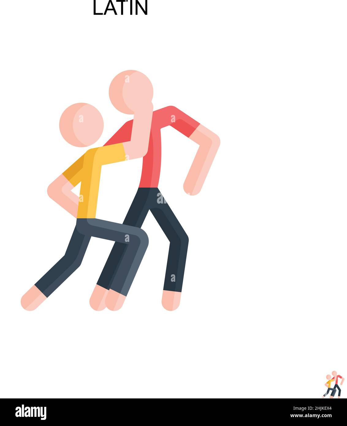 Latin Simple vector icon. Illustration symbol design template for web ...