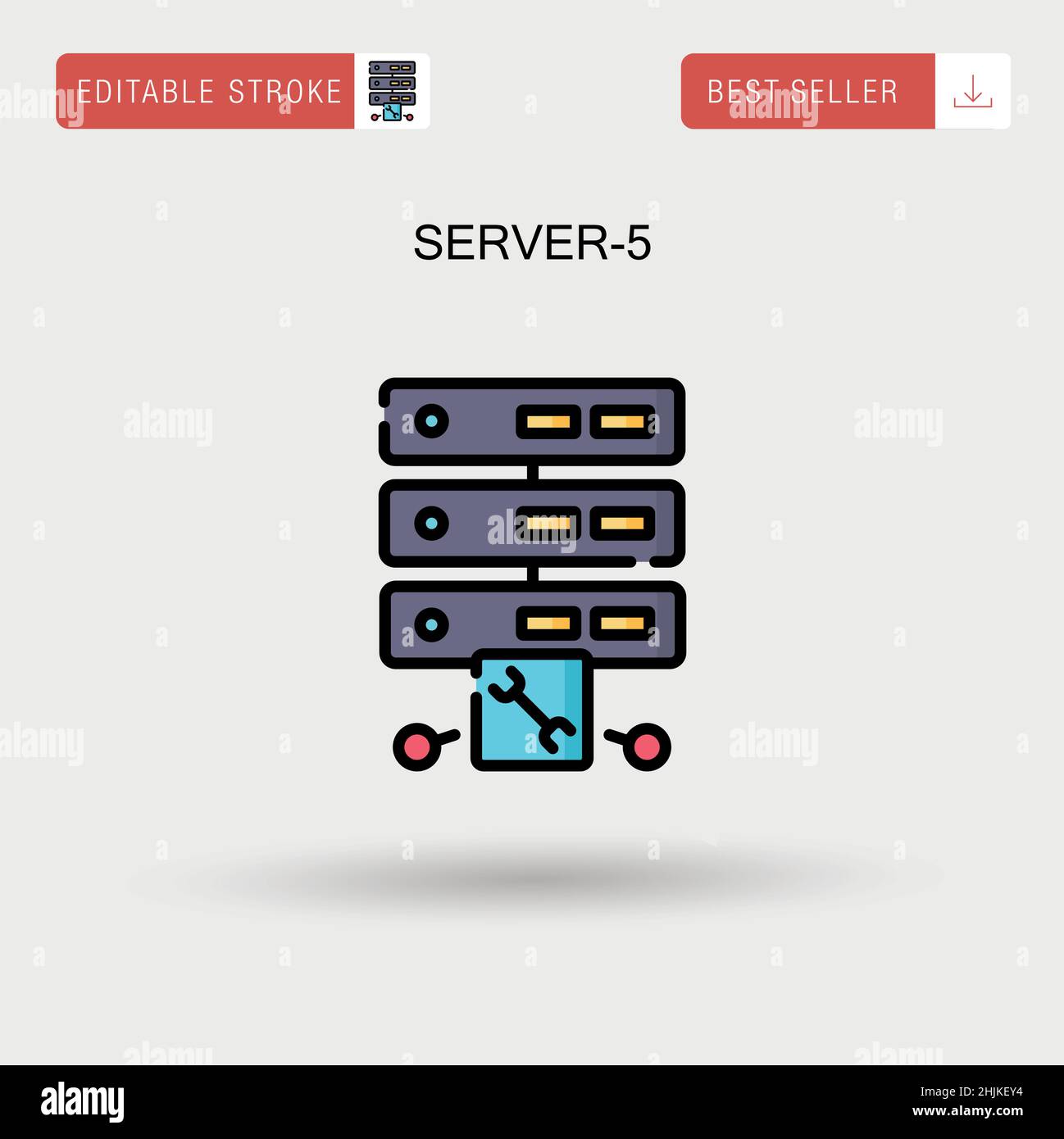 Server icon vector hi-res stock photography and images - Alamy