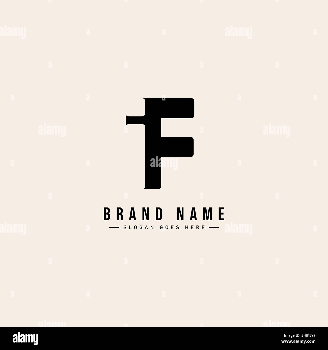 Initial Letter IF Logo - Simple Business Logo for Alphabet I and F ...
