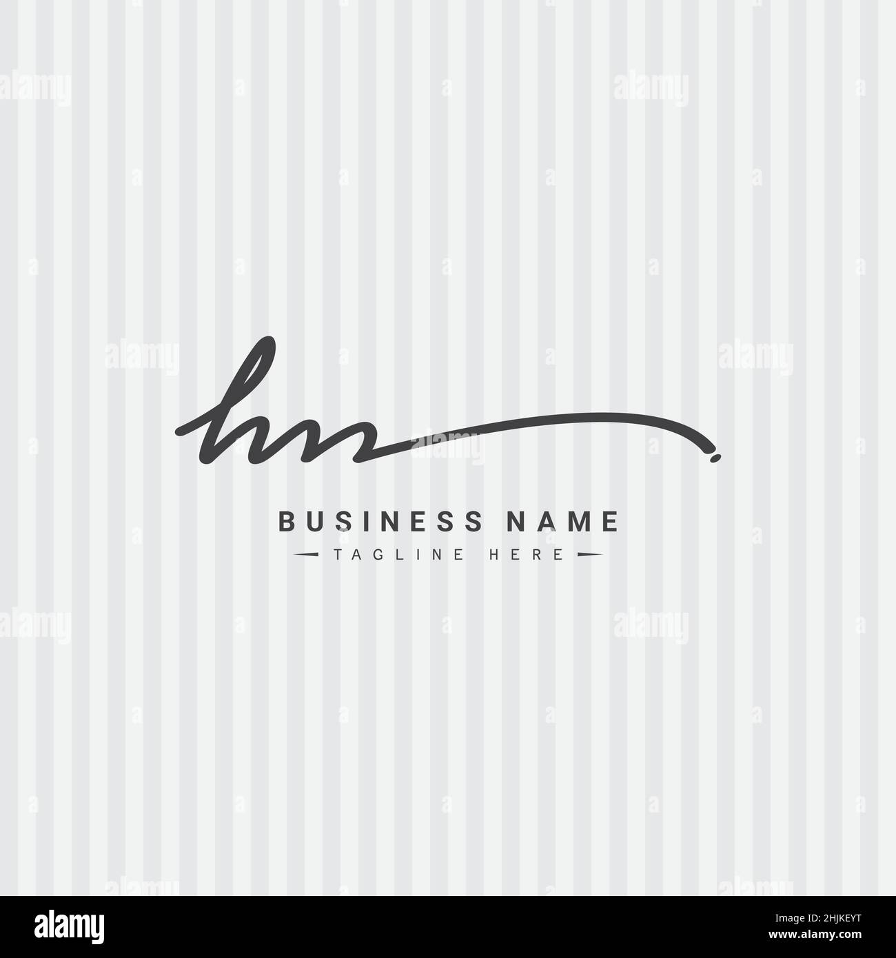Initial Letter HN Logo - Handwritten Signature Logo - Simple Vector ... Initial Letter HN Logo - Handwritten Signature Logo - Simple Vector ...