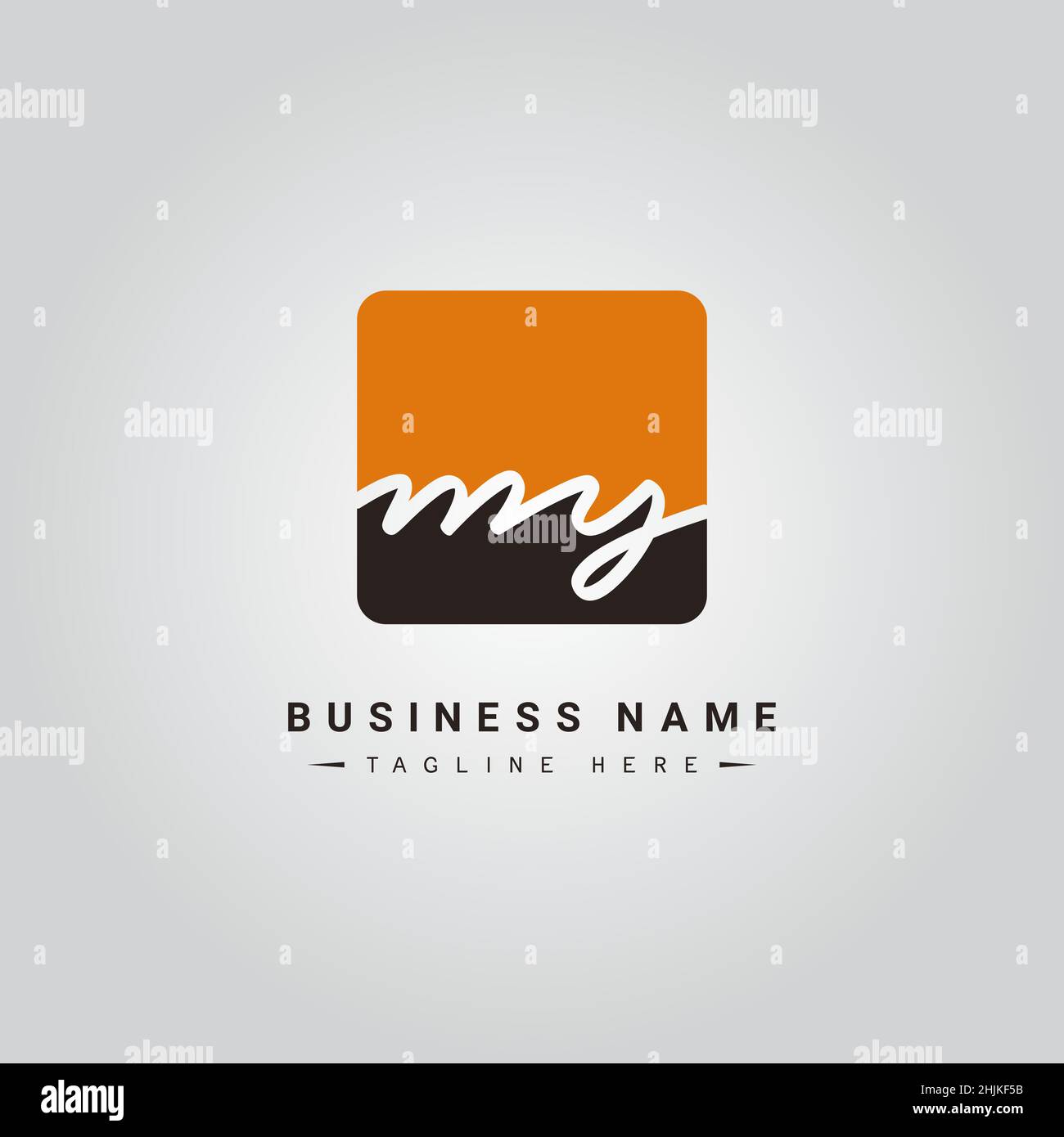 Initial Letter MY Logo - Handwritten Signature Logo - Simple Vector ...