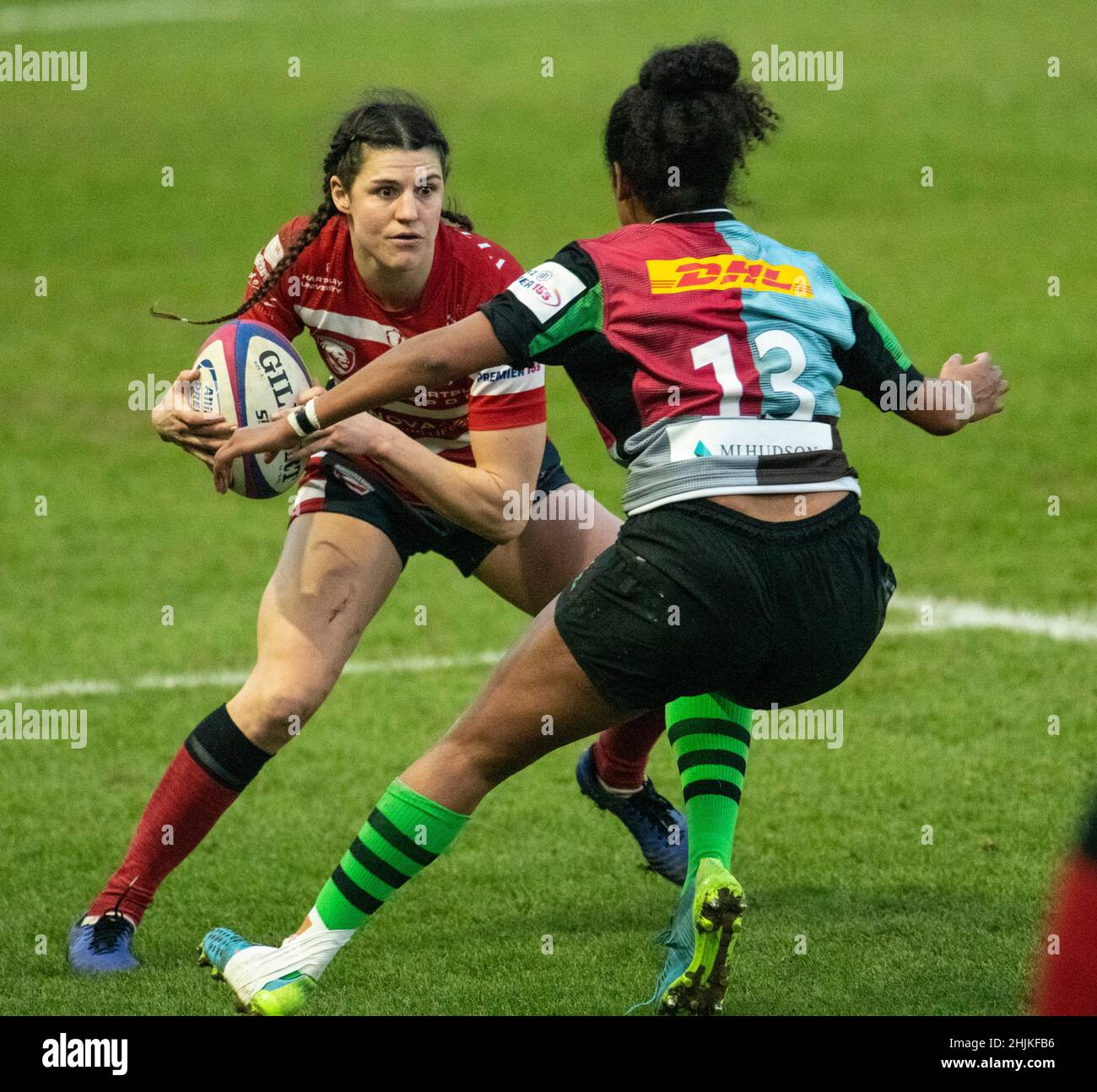 TWICKENHAM - ENGLAND 29 JAN 22: Ellie Underwood (11 - Gloucester ...