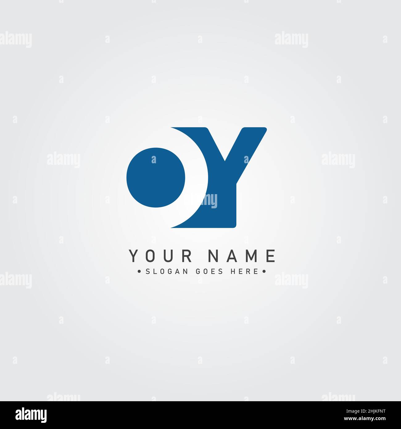 Minimal Business logo for Alphabet OY - Initial Letter O and Y Logo - Monogram Vector Logo ...